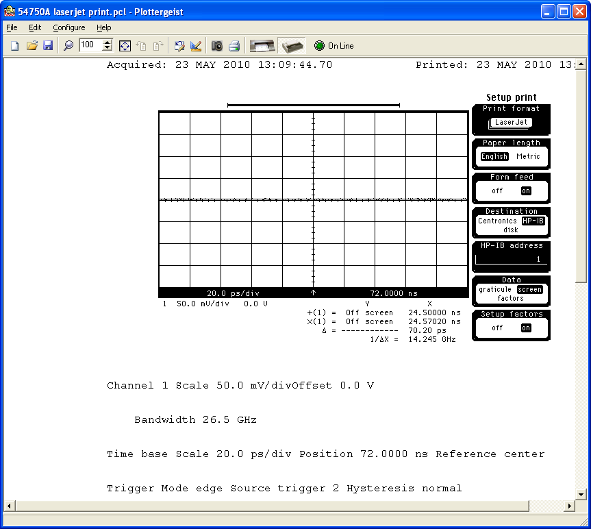 Plottergeist - HPGL Plotter and PCL Printer Emulator Software